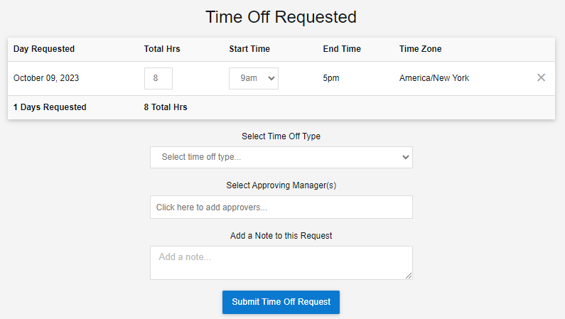 How To: Request Time Off