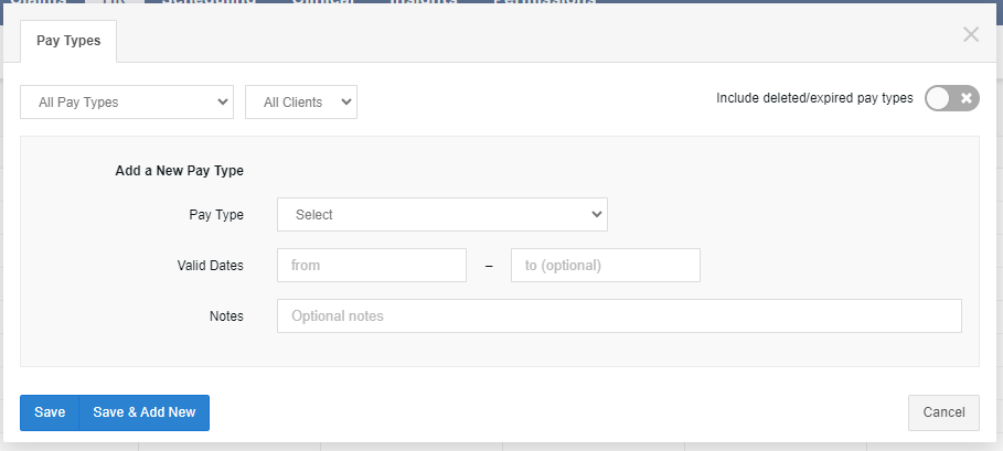 How To: Apply Pay Types