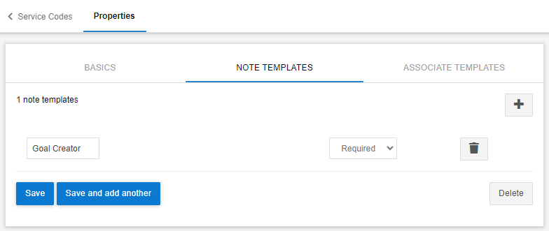 How To: Remove a Note Template from a Service Code