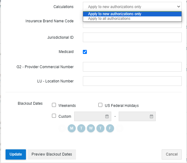 How To: Update Payor Work Week
