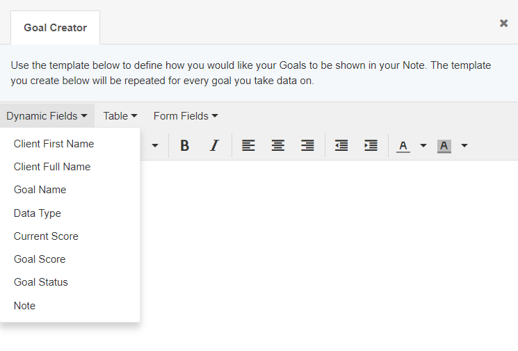 How To: Create a Notes & Forms Template with Goal Creator