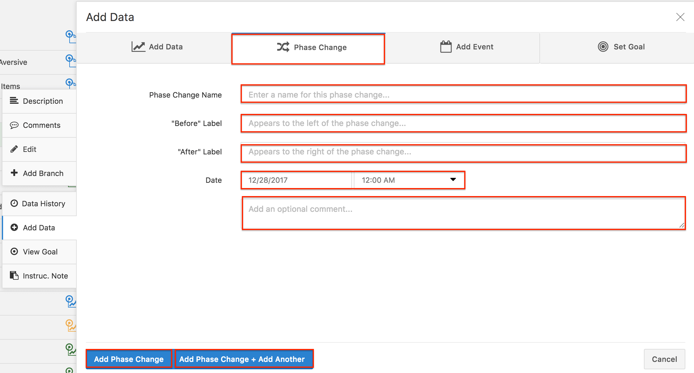 How To: Enter Single Phase Change/Event Lines