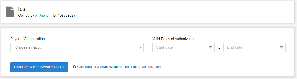 How To: Create an Authorization