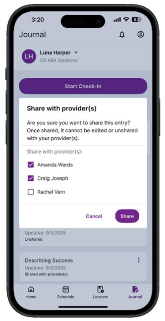 How To: Share and Comment on Journal Entries in the CR CareCompanion ...