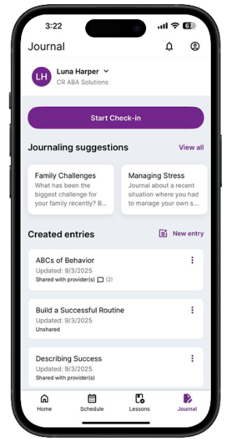 How To: Create Journal Entries in the CR CareCompanion Application